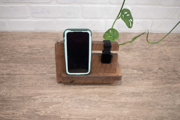 Wooden Docking Station, Small Charging Station, Upright Wood Docking S ...